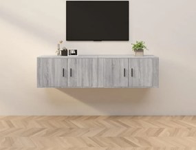 vidaXL Nástěnné TV skříňky 2 ks 80 x 34,5 x 40 cm [3188350] Barva: šedá sonoma