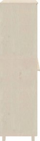 vidaXL Šatní skříň HAMAR 89 x 50 x 180 cm masivní borovice [340480] Barva: Bílá