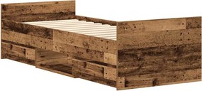 Rám postele bez matrace Staré dřevo 90x200cm Technické dřevo 3328803