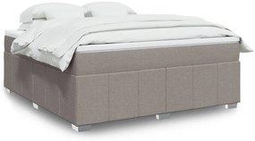 Box spring postel s matrací taupe 180x200 cm textil 3285495