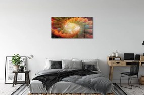 akrylový obraz Abstraktní fraktální vzory 100x50 cm
