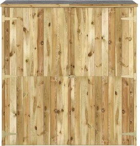 Zahradní kůlna na nářadí 163x50x171 cm masivní borové dřevo 318198