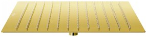 Mexen CUBE, podomítkové rameno 40cm + sprchová hlavice 30x30cm, zlatá, 79112-50+79130-50