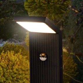 Brilagi - LED Venkovní lampa se senzorem RIANO LED/8W/230V antracit