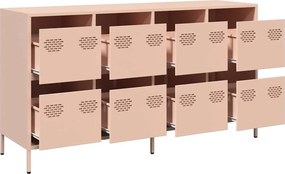 Příborník růžový 135 x 39 x 73,5 cm ocel válcovaná za studena 3307168