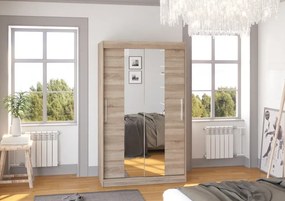 Skříň posuvná se zrcadlem SANTOS 120 lanýž