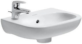 Duravit D-Code - Umývátko 36x27 cm, s 1 otvorem pro baterii vlevo, alpská bílá 07053600092