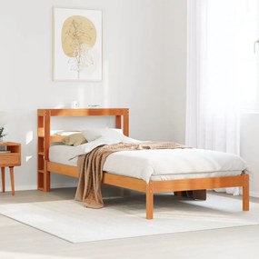 Rám postele s čelem voskově hnědý 75 x 190 cm masivní borovice 3305732