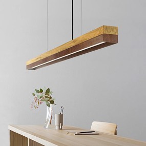 Dřevěné LED lineární svítidlo vhodné nad dlouhé stoly C1o  Dřevěné LED lineární svítidlo vhodné nad dlouhé stoly C1o Dekor: Cortenová ocel, Stmívání:…