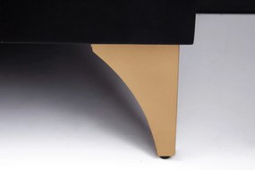 Designová komoda Venetia 177 cm černo-zlatá