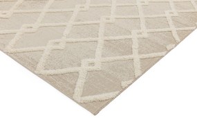 Tribeca Design Kusový koberec Mola Beige/Cream Diamond Rozměry: 160x230 cm