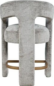 Designová barová židle Leith šedá