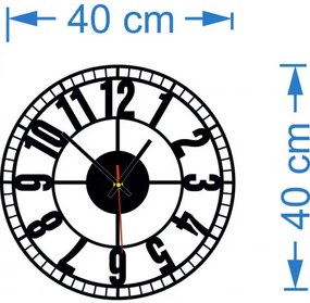 Dřevěné hodiny s arabskými číslicemi - moderní doplněk vašeho interiéru I SENTOP X0070