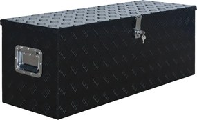 Hliníkový box - černý | 108,5x37x40 cm