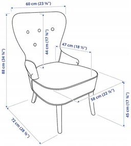 IKEA REMSTA Křeslo Hakebo béžová