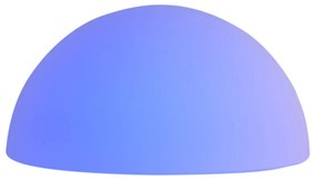 Redo 90170 Blob, dekorativní venkovní polokoule s dálkovým ovladačem, LED 3W RGB, bílý polyethylén, kabel 2m s vidlicí, průměr 56cm, IP65