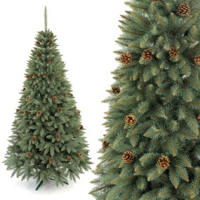 Vánoční stromek Smrk stříbrný se šiškami 180 cm