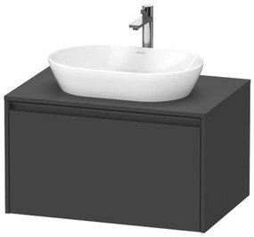 Duravit Ketho.2 - Umyvadlová skříňka s výřezem 46x80x55 cm, 1 zásuvka, grafit mat K24885049490000