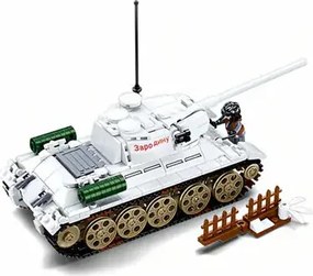 Sluban WWII M38-B0978 Bitva o Budapešť Bílý tank T-34/85 / LEGO-kompat