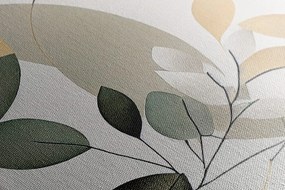 Obraz boho lístky v kruzích Varianta: 120x80