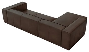 Tmavě hnědá kožená rohová pohovka (levý roh) Madame – Windsor &amp; Co Sofas