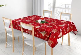 Bellatex Ubrus VÁNOCE Červená,Zlatá 70x70 cm