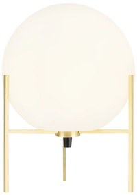 Nordlux Alton  , stolní lampa sklo, kov IP20 Varianta: opálové sklo, mosaz