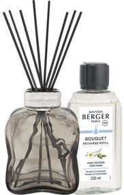 Maison Berger Paris Aroma difuzér Cosy, hnědý + náplň Uklidňující pižmo 200 ml 7828