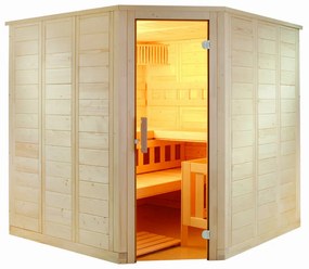 Sentiotec finská Sauna Welfun Corner 206x206x204cm