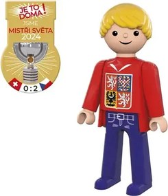 EFKO Igráček Fanoušek MS v hokeji 2024 červený dres / Výška 7,5 cm / o