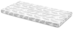 Sensillo Pěnová matrace do postýlky šedé 120X60x6 cm pírka šedé