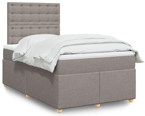 Box spring postel s matrací taupe 120x200 cm textil 3291265