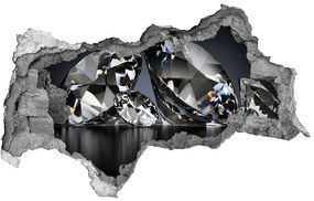 Wallmuralia Samolepící díra na stěnu nálepka Diamanty 95x73 cm