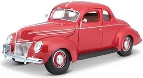 Maisto - 1939 Ford Deluxe Coupe, červená, 1:18