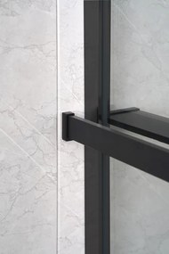Sapho police na walk-in zástěnu 142 cm černá matná EG1425