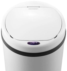 Monzana Bezdotykový odpadkový koš nerezová ocel krémový 40 l 105486