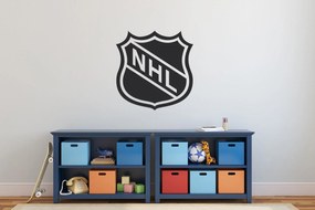 Lepy.cz Samolepka na zeď NHL Velikost (šířka x výška): 40x40cm, Barevná varianta: Tmavě modrá