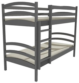 Patrová postel PP 016 90 x 200 cm-šedá