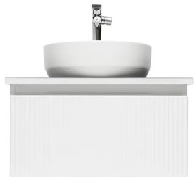 Koupelnová skříňka s umyvadlem a baterií SAT Evolution 58x30x44,8 cm bílá mat SATEVO60WMDBUB