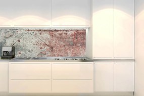 Postershop Samolepící omyvatelná tapeta za kuchyňskou linku - Rezavá stěna, 180x60 cm