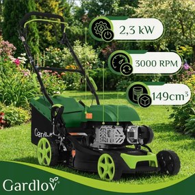 Benzínová sekačka na trávu s pohonem GARDLOV DriveX - 149 cm³, koš 50 l