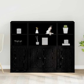 Vysoký bufet Černý dub 132 x 35,5 x 103,5 cm Kompozitní dřevo 3333077