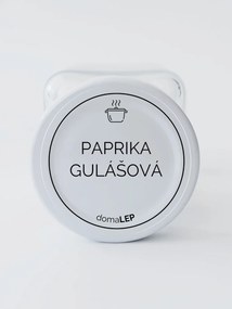 Samolepka na kořenky PAPRIKA GULÁŠOVÁ průhledná 5 cm základní písmo