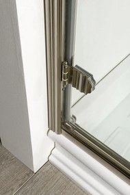Gelco, ANTIQUE sprchové dveře 800mm, čiré sklo, levé, bronz, GQ1280LC