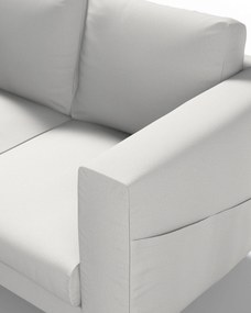 Potah na pohovku IKEA Norsborg 2-místná barva šedá látka pletený vzor