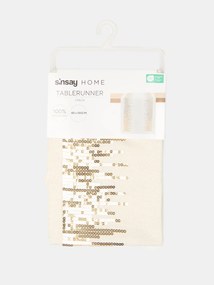 Sinsay - Běhoun na stůl s flitry - zlatá