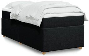 Box spring postel s matrací černá 80 x 200 cm textil 3285333