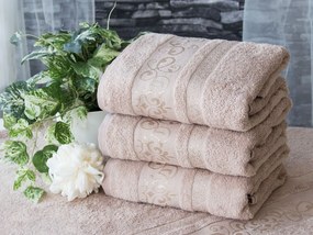 XPOSE® Bambusový  ručník CATANIA - latté 50x90 cm