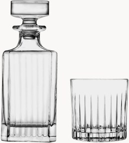 Sada křišťálové karafy a sklenic na whisky Timeless, 7 dílů