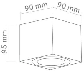 Minimalistické bodové svítidlo Lago bílá